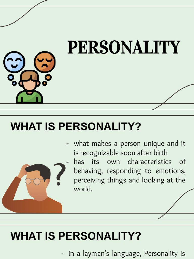 Lesson 4 Personality 1 1 | PDF | Personality Type | Psychology