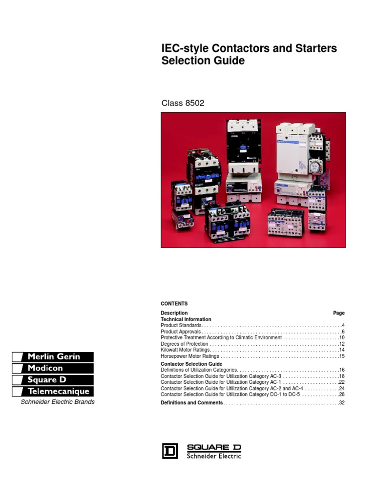 Contactor Selection For Switchgear As IEC Std. | PDF | Engineering | Nature