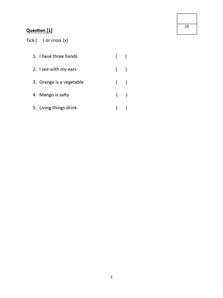 Science Written Exam-fs3 Print | PDF
