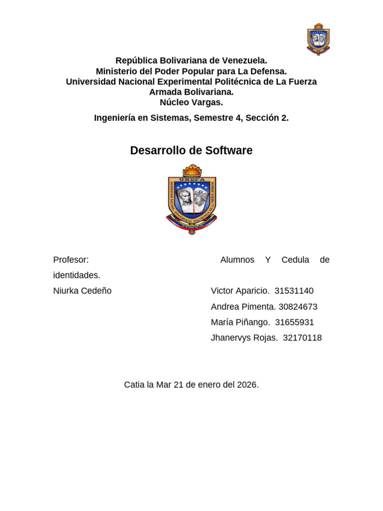 Proceso de Desarrollo de Software Revision-1 | PDF | Software ...