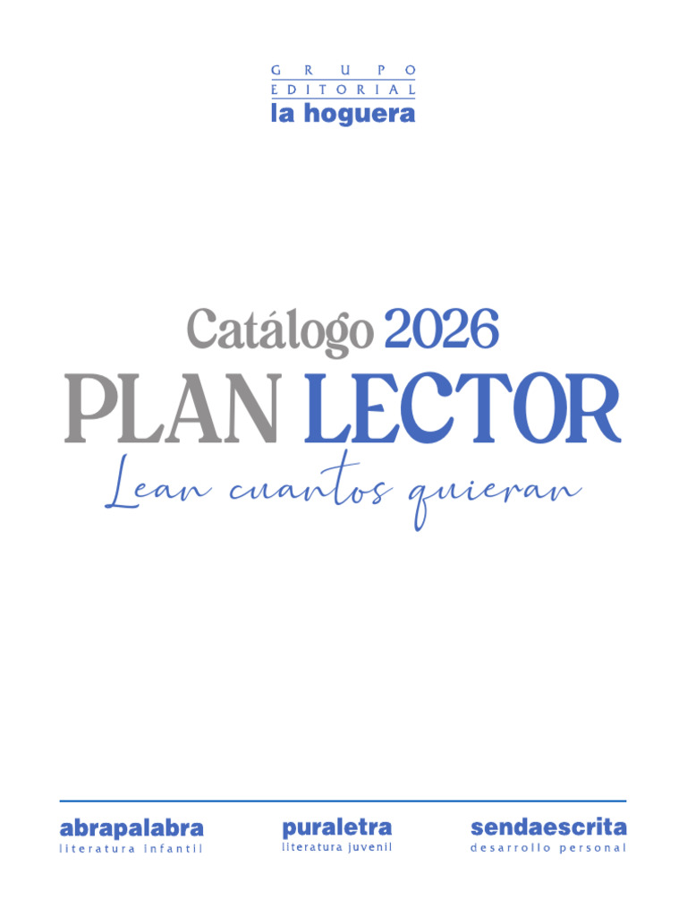 Mp Catalogo Plan Lector 2026 (1) | PDF | Comunicación escrita | Teoría literaria
