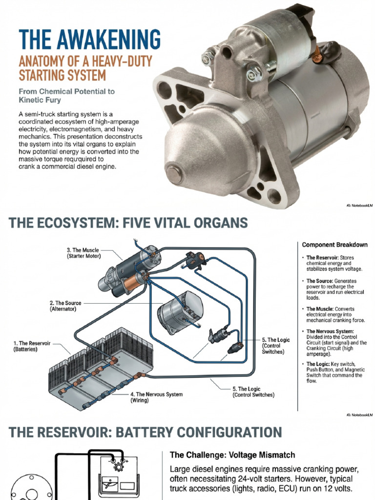 Heavy Duty Starting System Anatomy | PDF