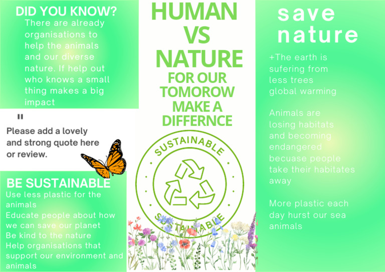 Human vs Nature Brochure | PDF