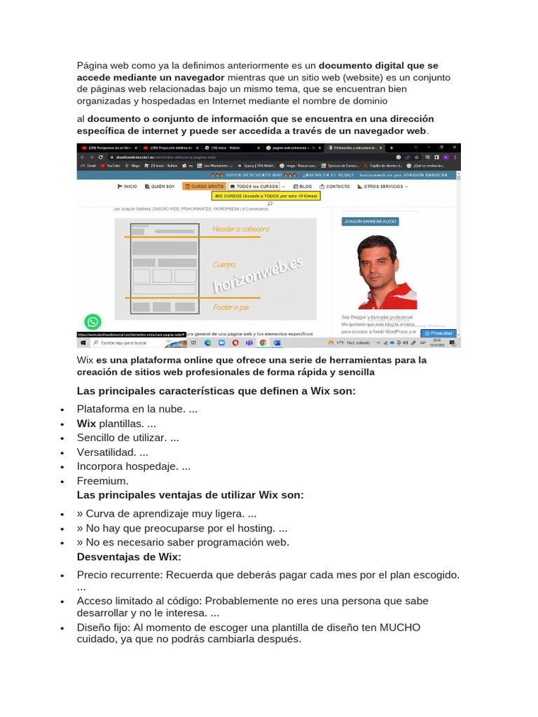 Página Web Como Ya La Definimos Anteriormente Es Un | PDF