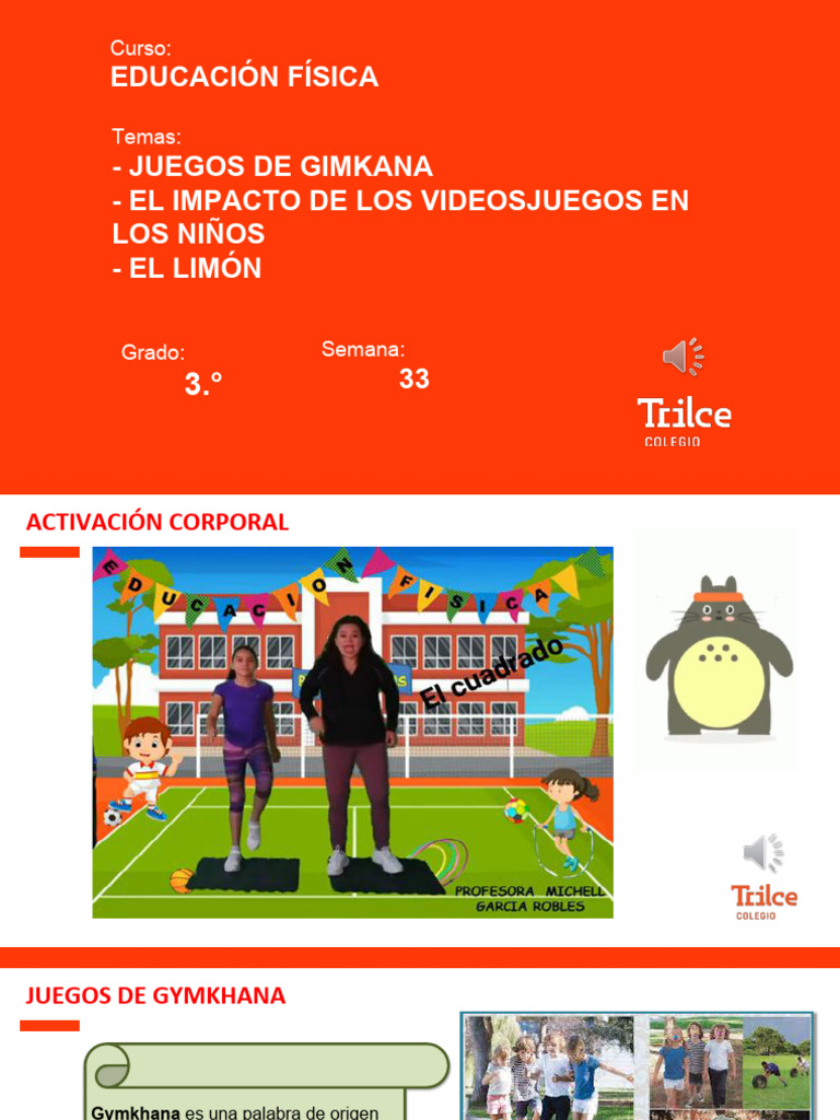 3º - E.F - JUEGOS DE GIMKANA- EL IMPACTO DE LOS VIDEOS JUEGOS - EL ...