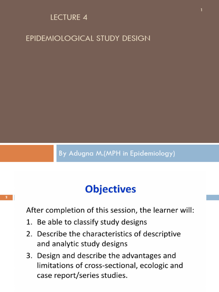 Epidemiologic Study Designs | PDF