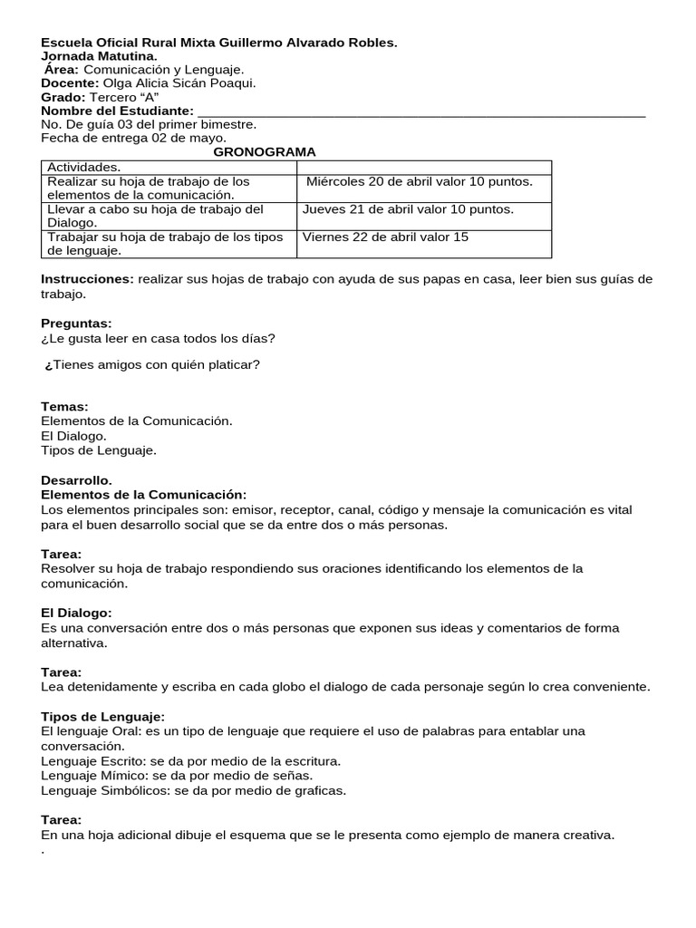 guias 2022 | PDF | Comunicación