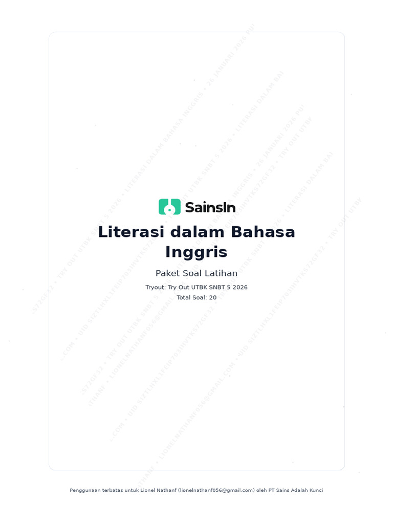 Sainsin_Latihan_TO151_M18_2026-01-26 | PDF