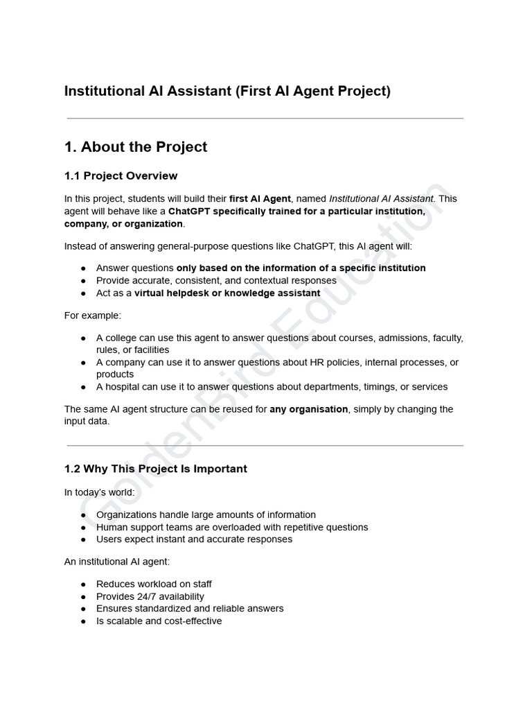 AI Agent One | PDF | Information Technology | Software Engineering