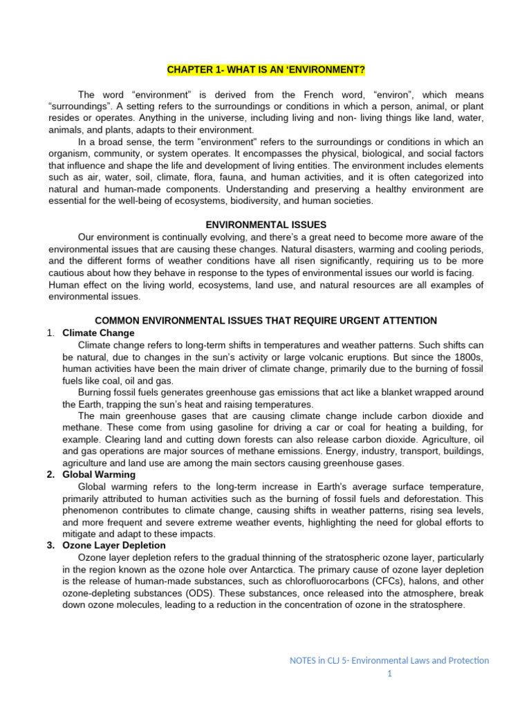 Module in Environmental Laws and Protection | PDF | Environmental Law ...