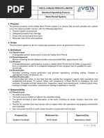 SOP for Work Permit System | PDF | Occupational Safety And Health | Safety