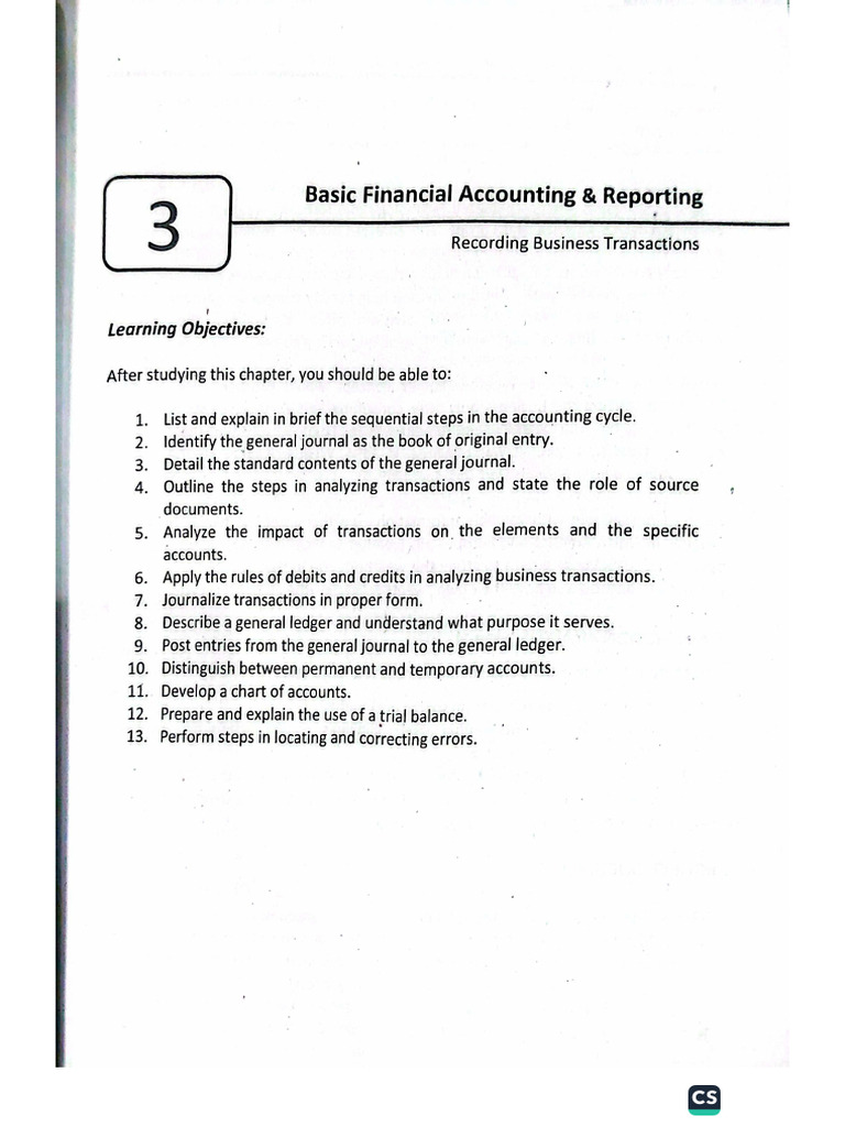 Chapter 3 Recording Business Transactions | PDF