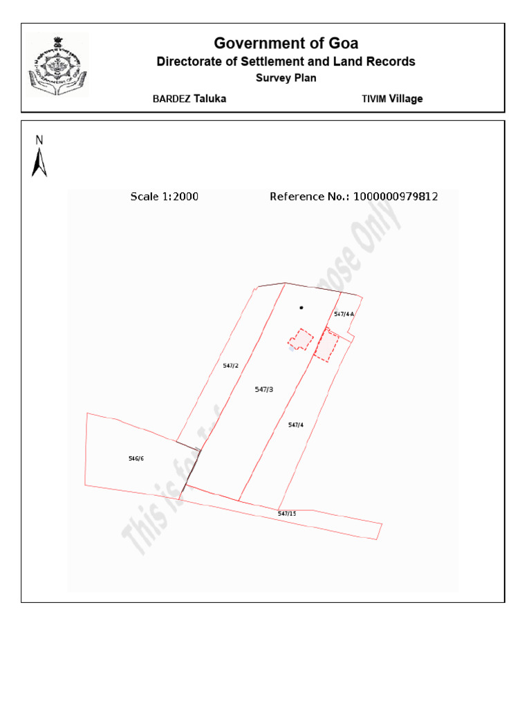 Government of Goa: Directorate of Settlement and Land Records | PDF