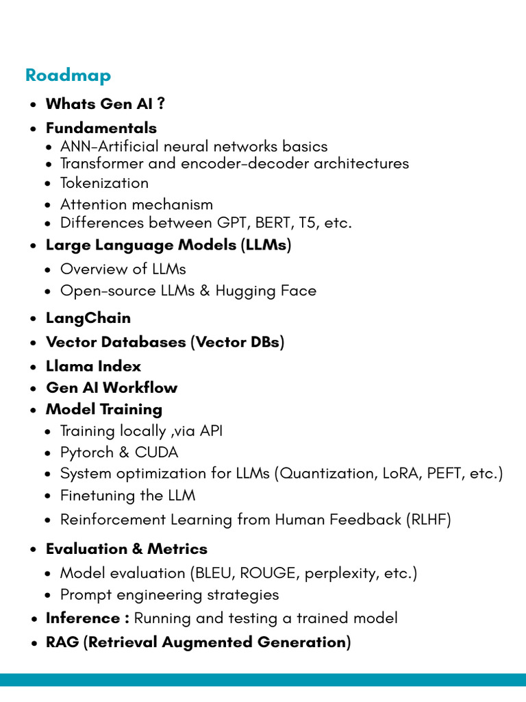Generative AI Roadmap | PDF