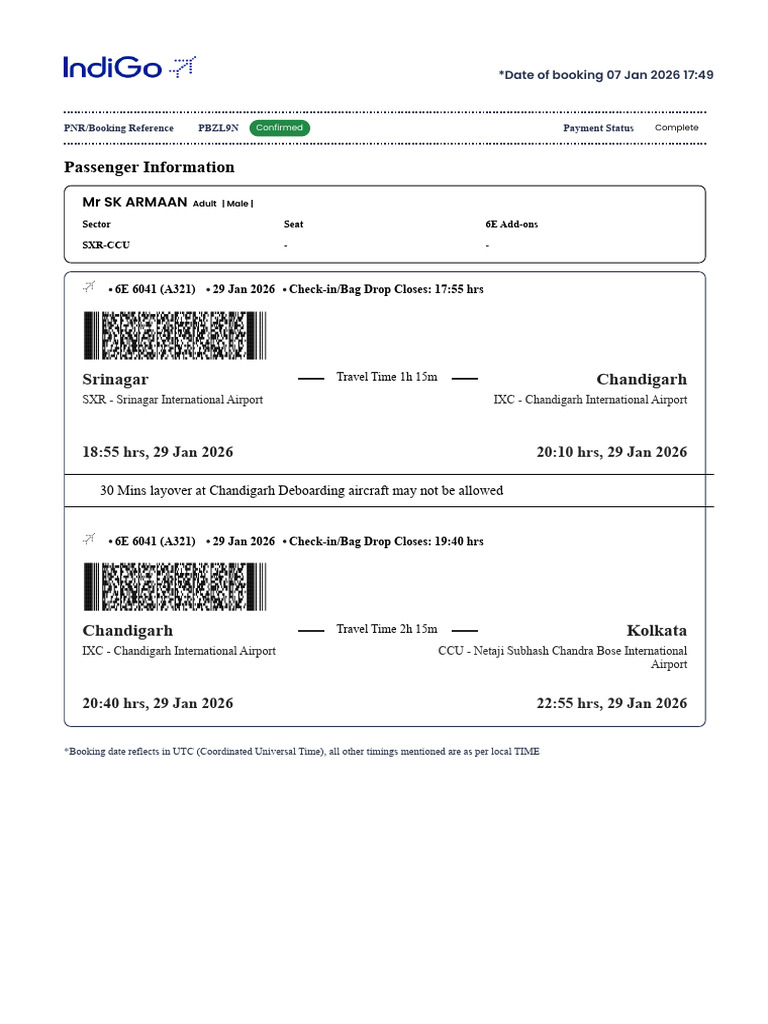 Jammu Ccu | PDF | Travel Visa