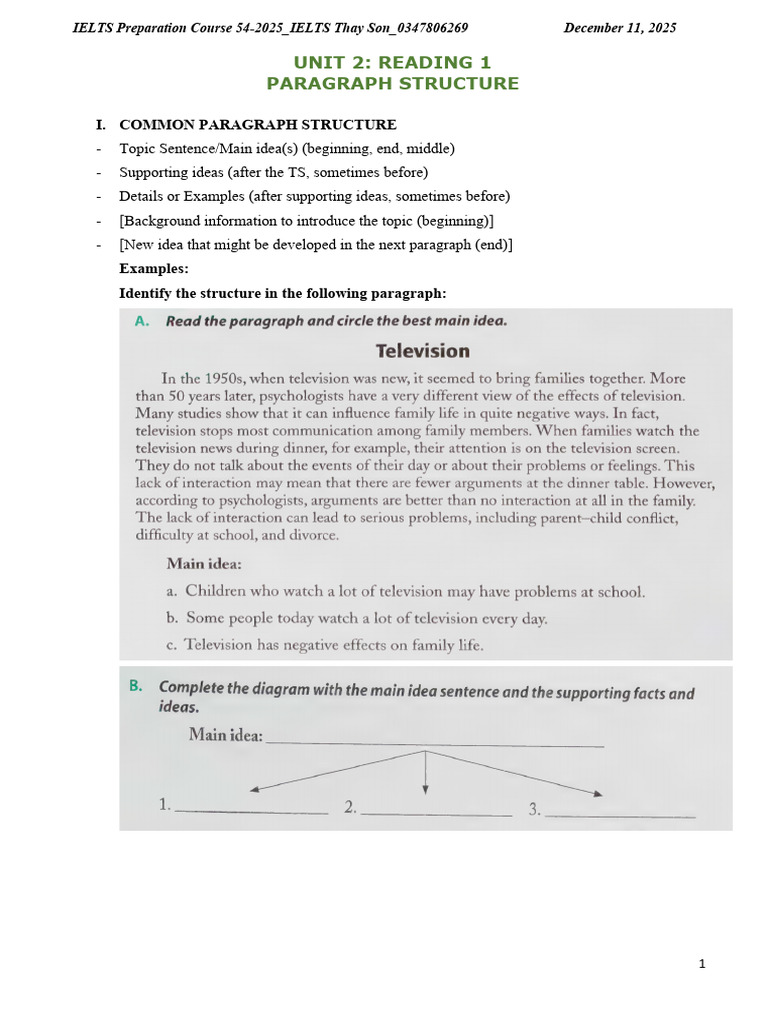 Unit 2 Reading para Structure | PDF | Obesity | Advertising