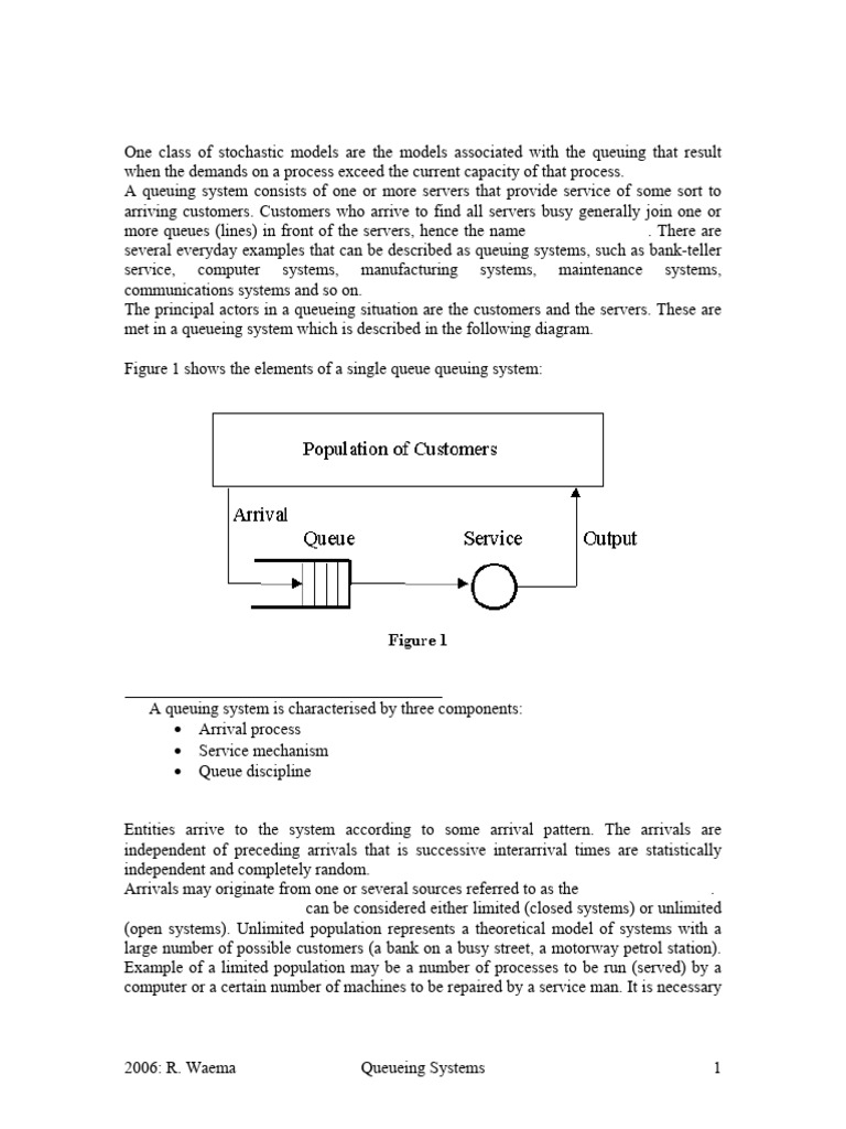 Chap2 - Queueing Systems | PDF | Statistical Theory | Probability Theory