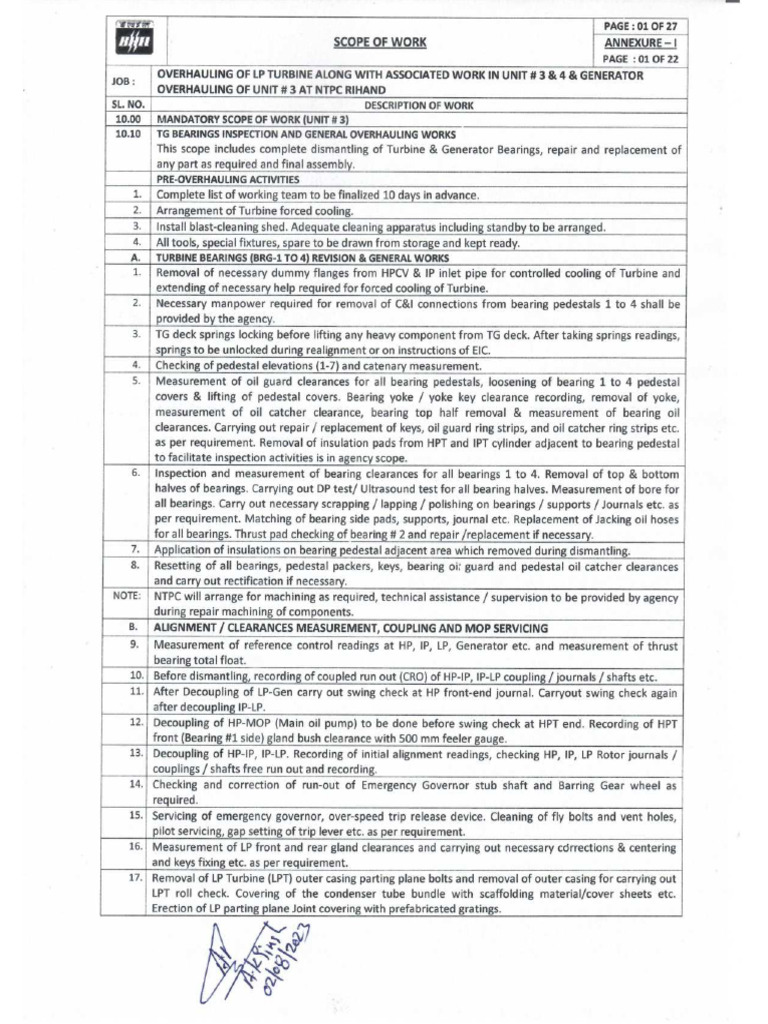 Flag G -Subcontractor SOW | PDF