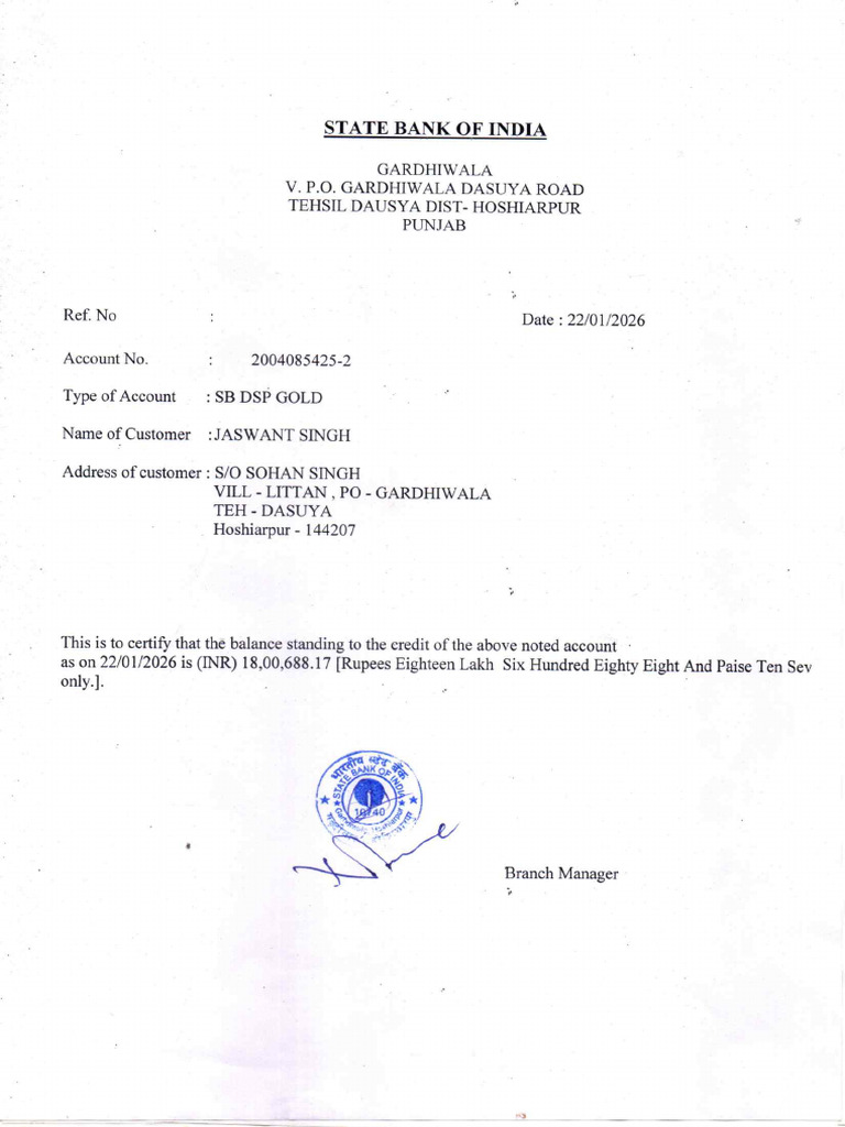 Sbi Statement | PDF