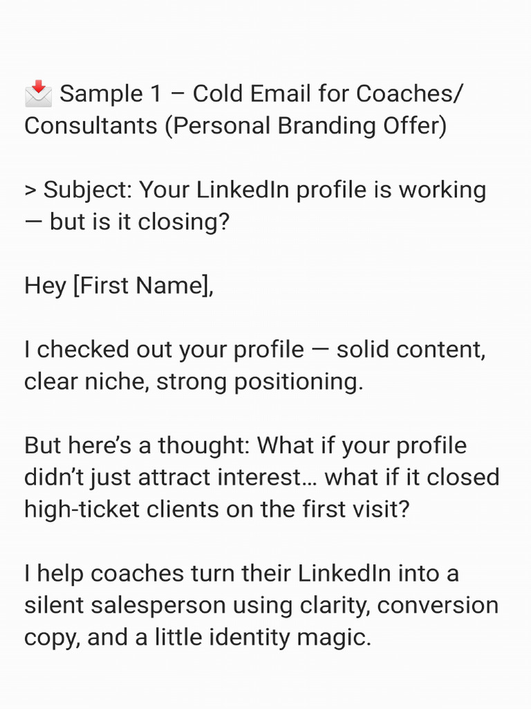Sample Emails | PDF