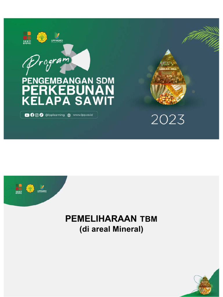 Materi Pemeliharaan TBM KSdikompresi | PDF