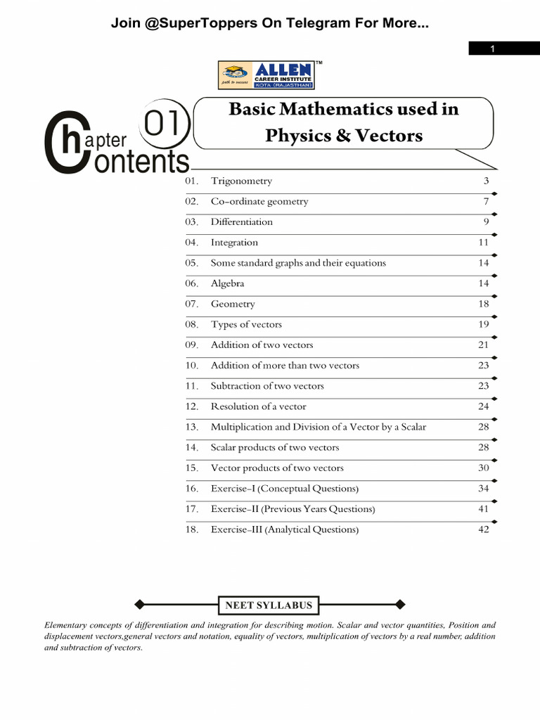 Allen Physics 2026 Neet Module | PDF