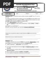 TD 2 CHIMIE Analytique 2025 2026 | PDF | Chimie | Processus d'unité