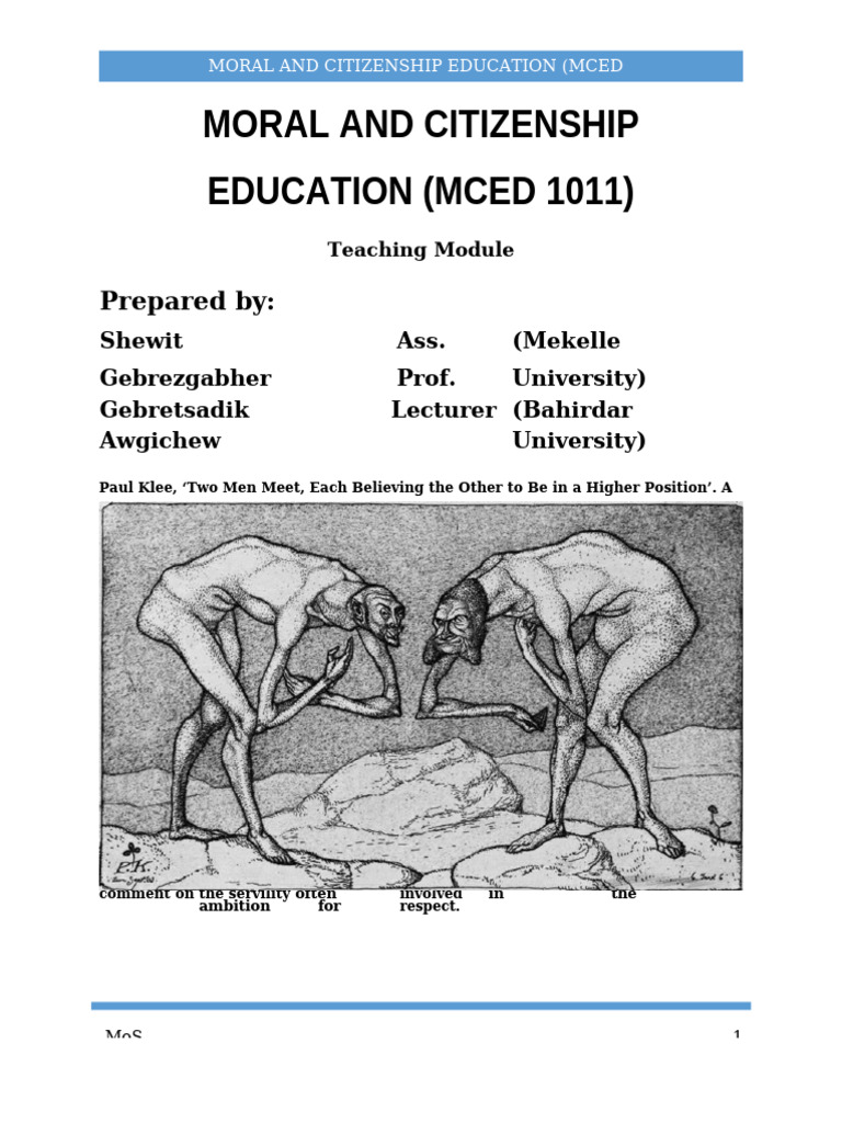 Moral and Civic Module | PDF | Morality | Citizenship