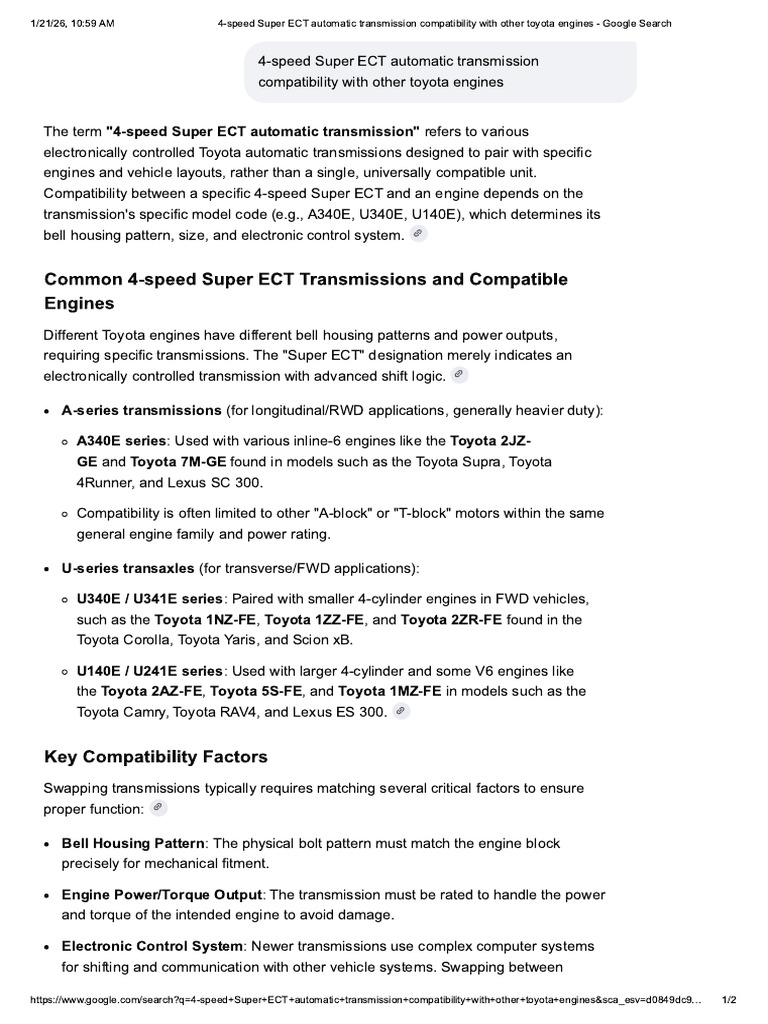 4-Speed Super ECT Automatic Transmissio.. | PDF