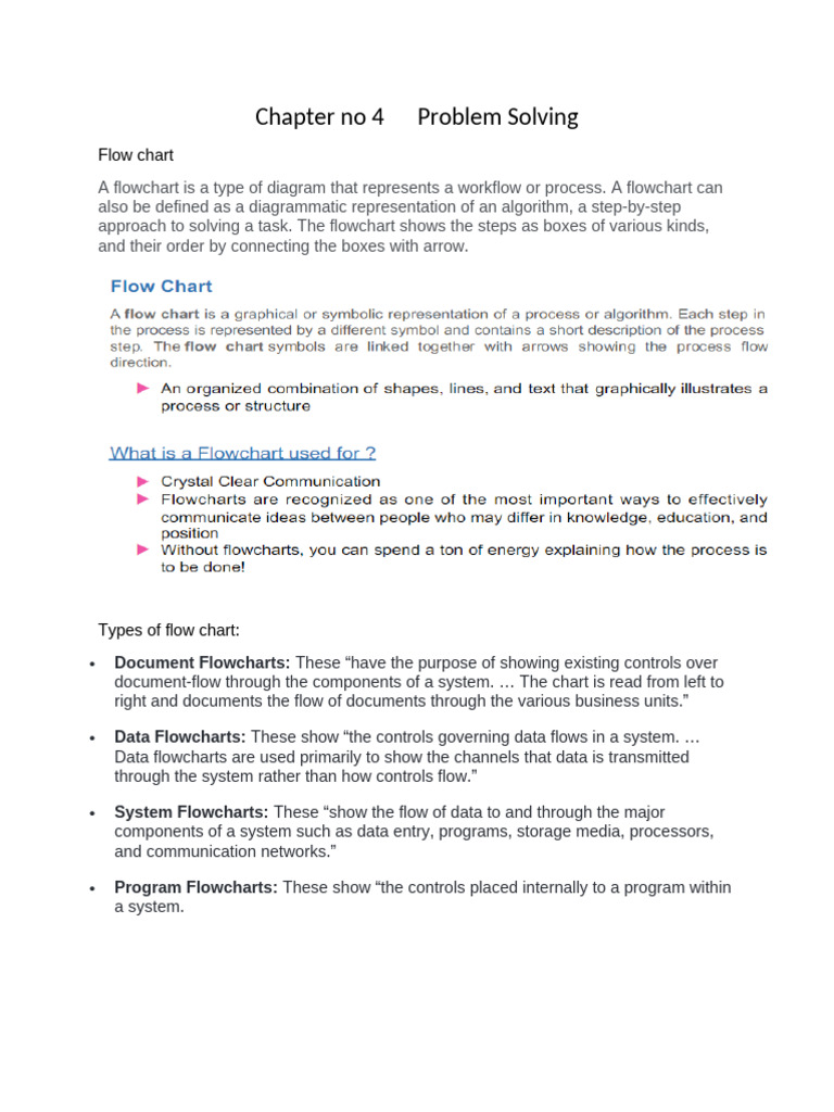 Flow Charts Notes | PDF