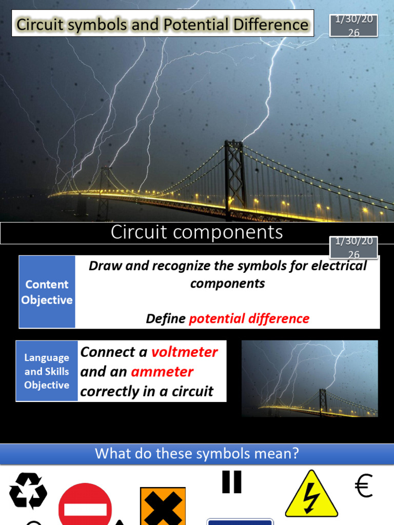 Electrical Circuits and Potential Difference | PDF | Voltage | Electric ...
