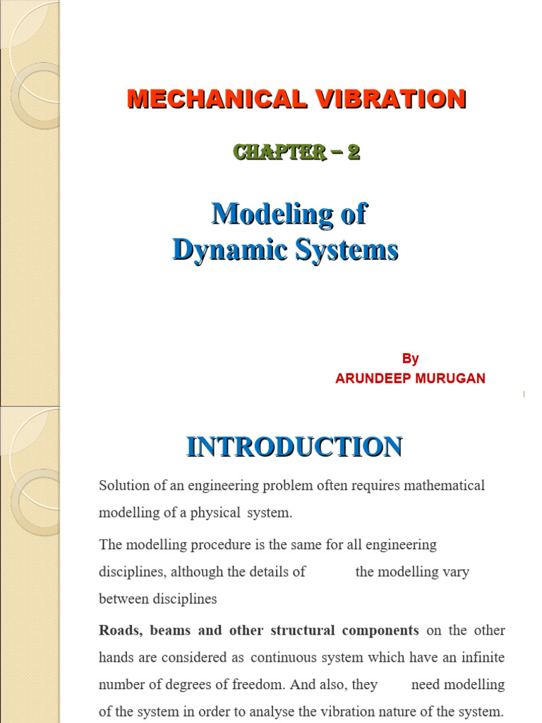 Chapter - 2 - Modeling of Dynamic Systems | PDF | Sine Wave | Oscillation
