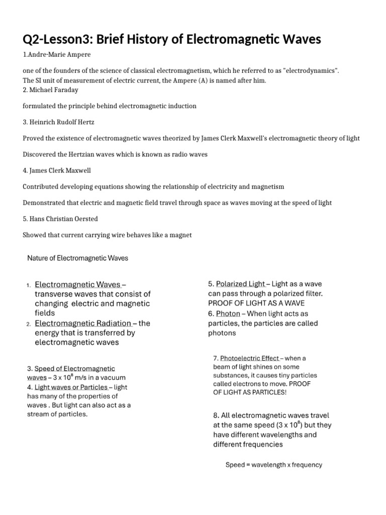 Q2Lecture34 Electromagnetic Waves | PDF | Electromagnetic Radiation | Radio