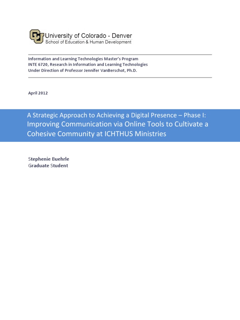 Buehrle Final Action Research Report | PDF | Social Media | Popular Culture & Media Studies