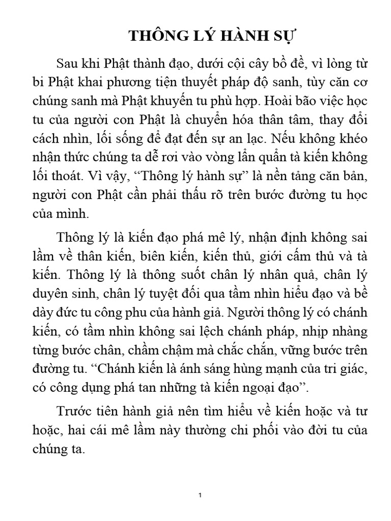 Thong Ly Hanh Su | PDF