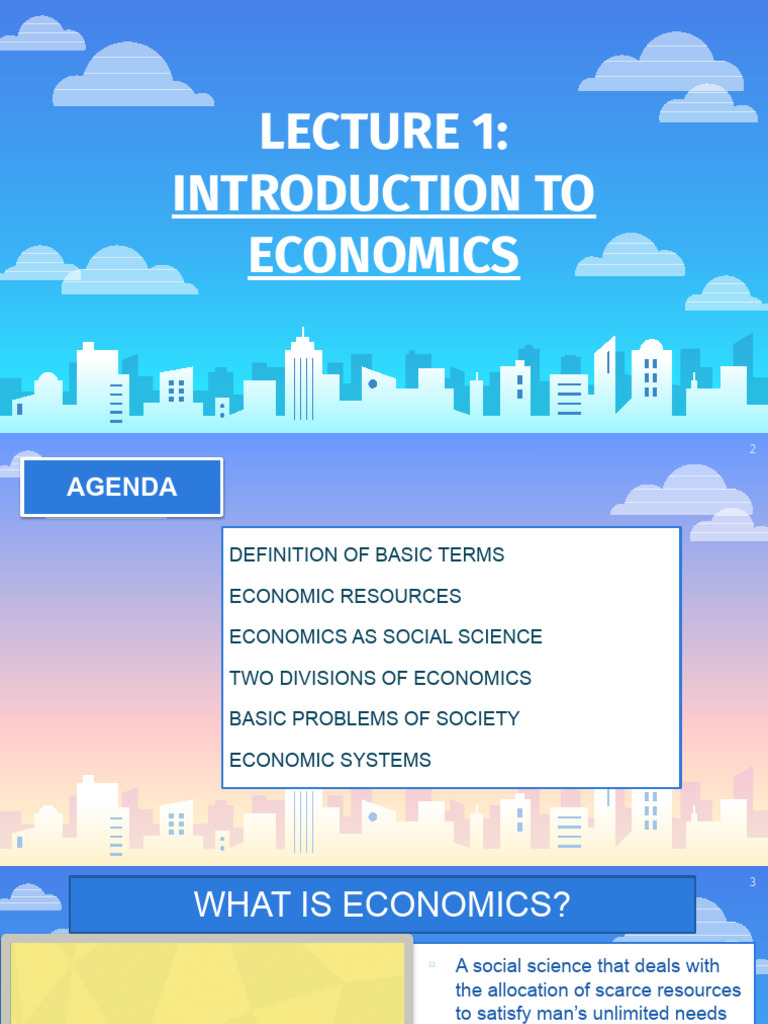 Lesson 1 Introduction in Economics | PDF | Economics | Business