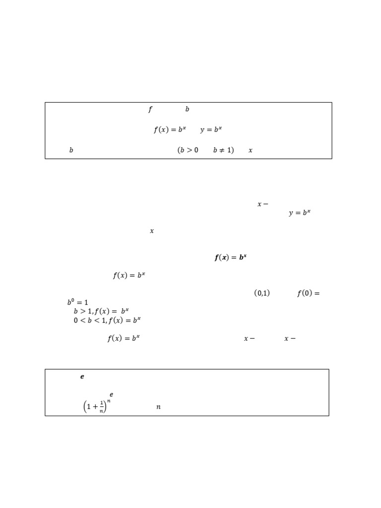 Chapter 6 Exponential and Logarithmic Functions | PDF | Exponential ...