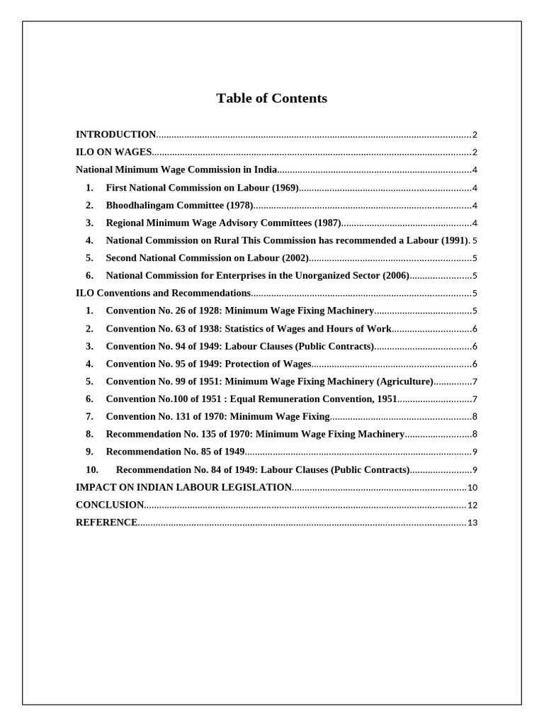 ILO Convention On Wage | PDF | Cost Of Living | International Labour ...