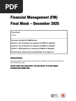 ACCA AFM Essential Formula Sheet | PDF