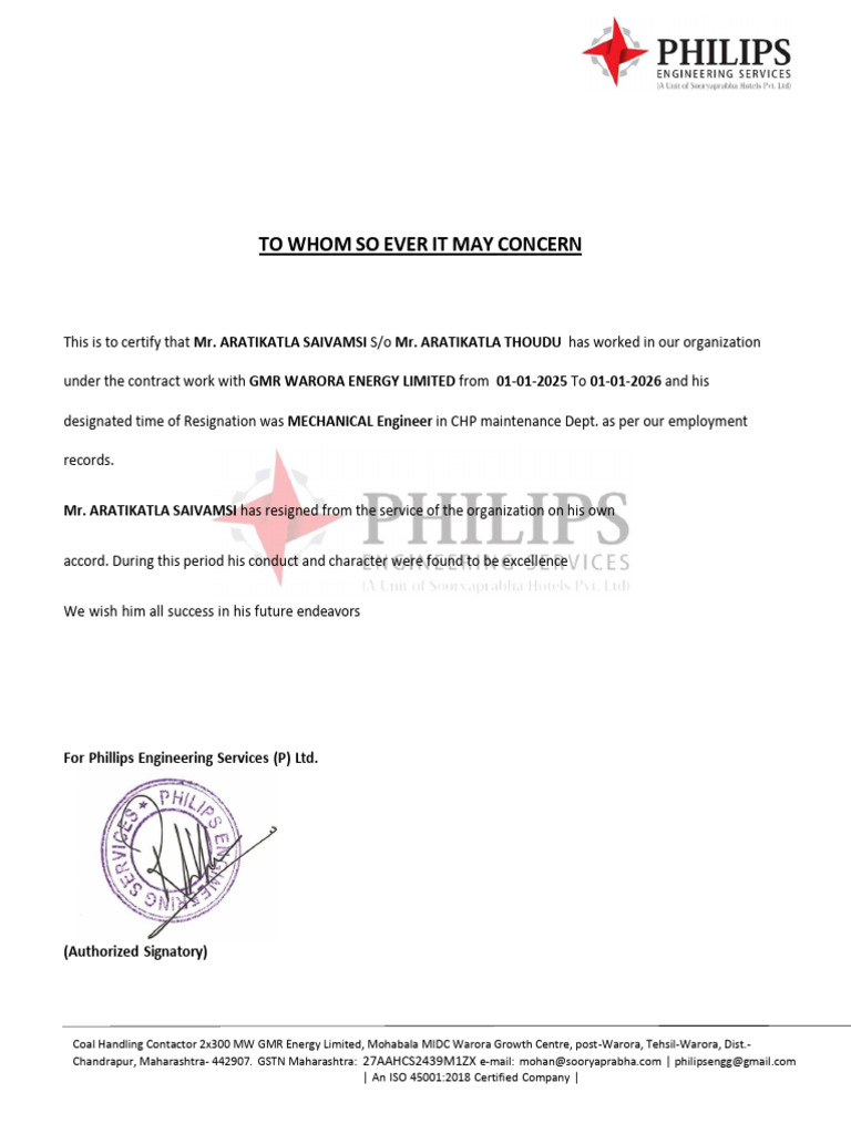 Sai Vamsi Certificate | PDF