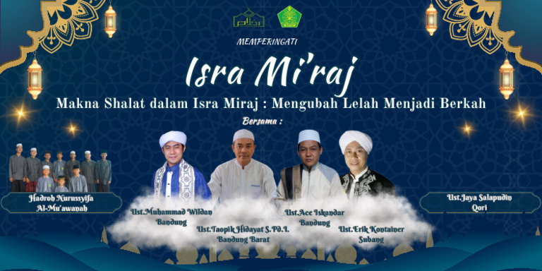 Biru Dan Kuning Modern Isra Mi'Raj Nabi Muhammad SAW Banner_20260109 ...