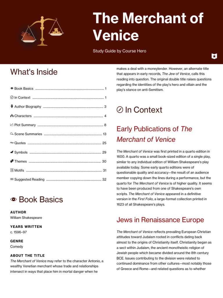 The Merchant of Venice | PDF | The Merchant Of Venice | Shylock