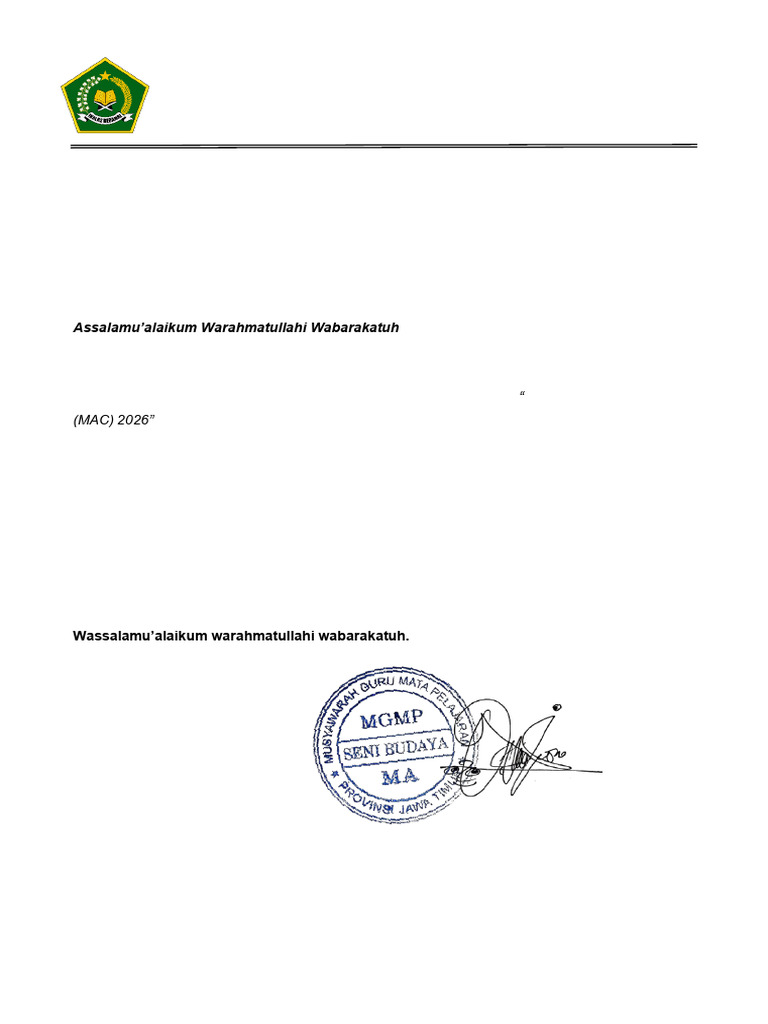 Undangan Finalis Peserta MAC 2026 | PDF