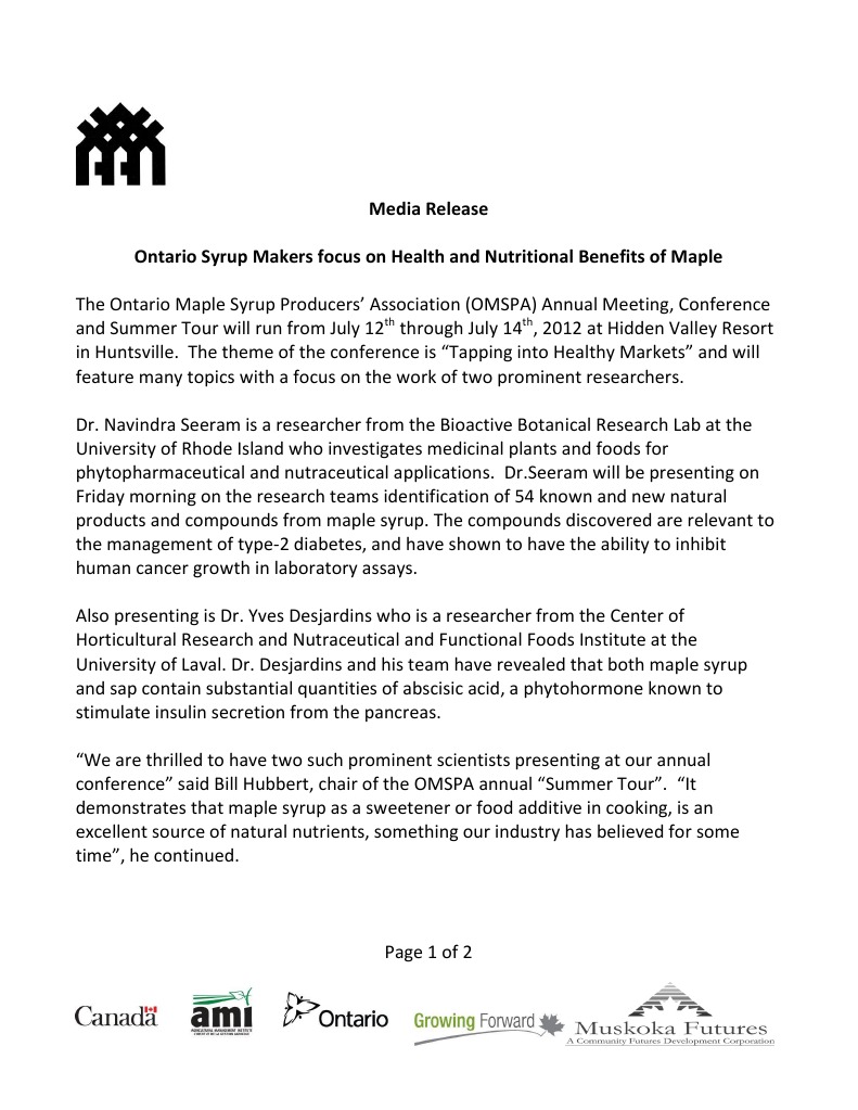 Media Release OMSPA | PDF