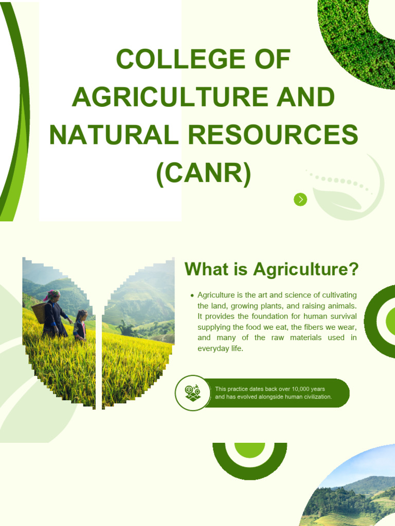 Canr Intro | PDF | Agriculture | Soil