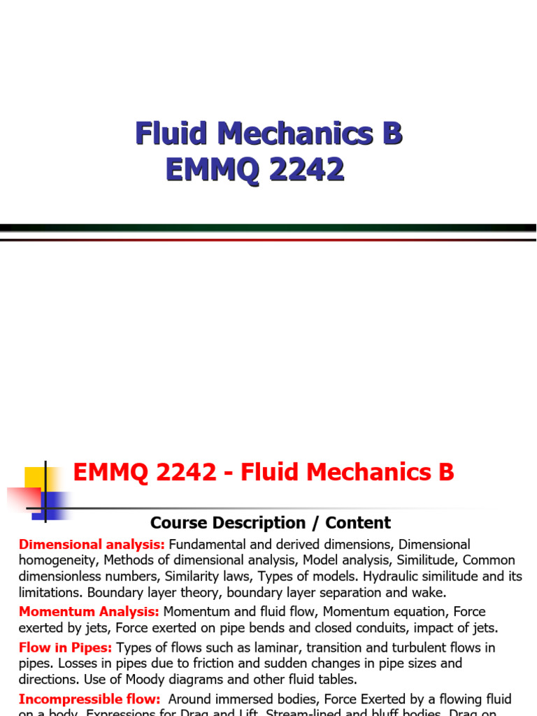 Chapter 4 - Flow Over Bodies - Drag and Lift | PDF | Fluid Dynamics ...