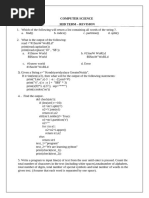 Python Practice Worksheet for Class 11 | PDF | Letter Case | String ...