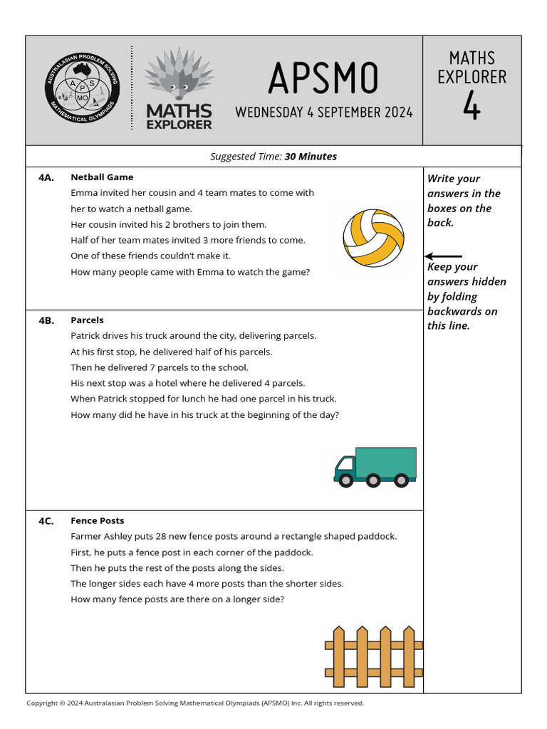 APSMO Explore (Paper 4 2024 Explorer Updated) 202409 | PDF ...