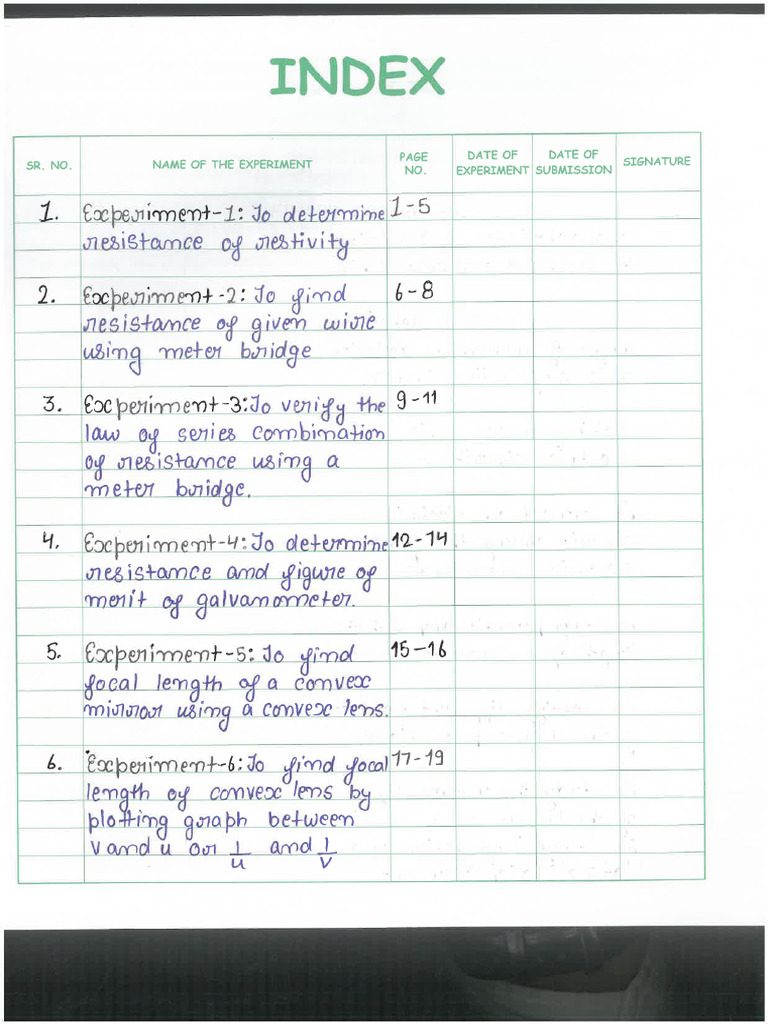 Physics Project File | PDF