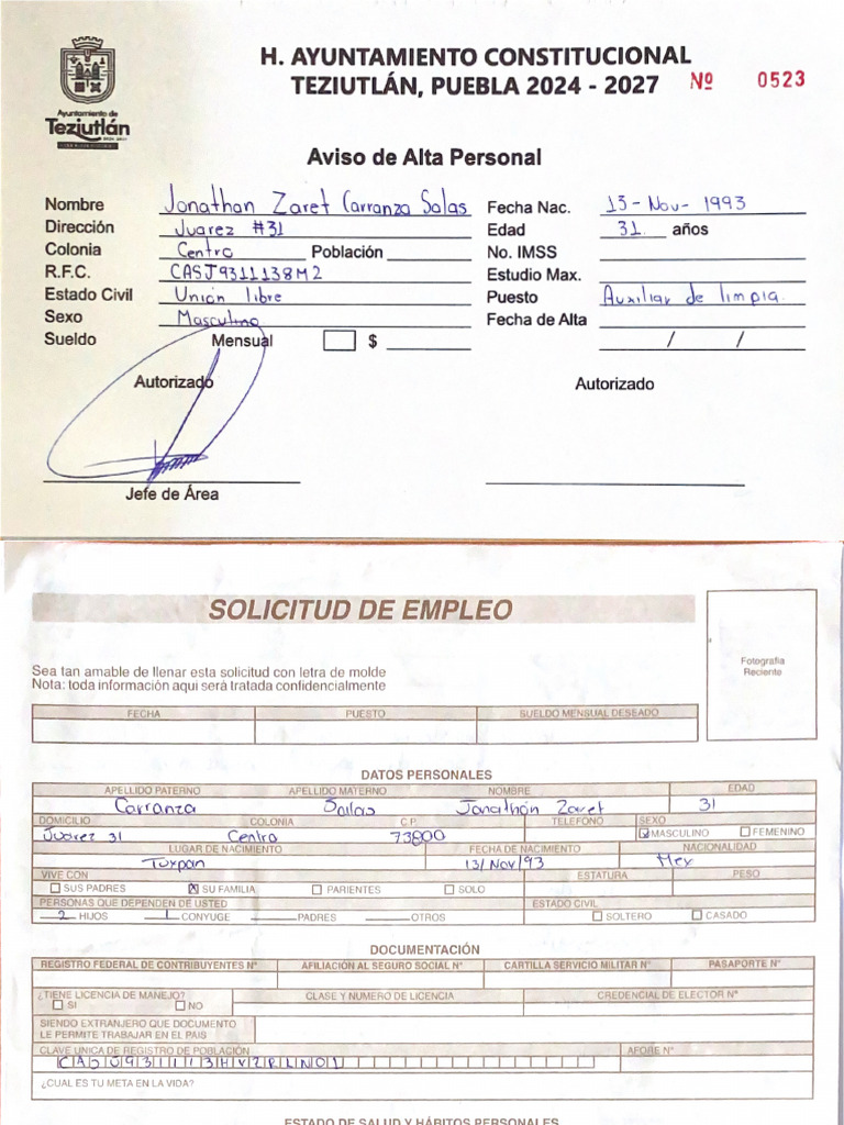 Documento Escaneado Alta | PDF